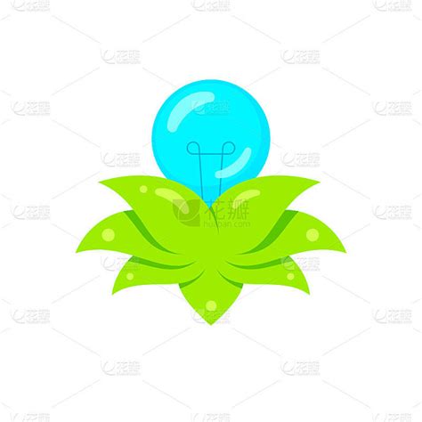 荷花花瓣里面的灯泡