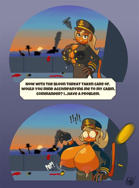 Rule 34 Admiral Brickell Annoyed Expression Bloons Tower Defense Blush Breasts Btd6 Bursting