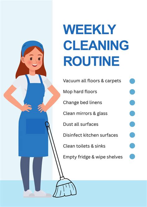 Page 3 Free Printable Cleaning Checklist Templates Canva