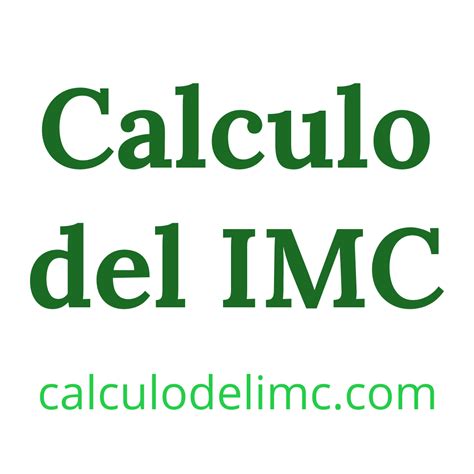 ¿cómo Calcular El Índice De Masa Corporal Calculo Del Imc