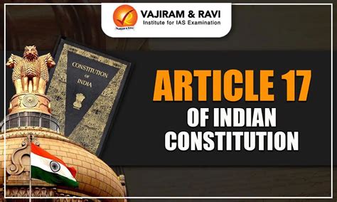 Article 17 Of Indian Constitution Enforcement Significance