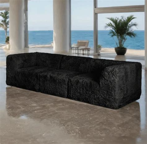 Nappi Black Sofa Compressed Foam Fine Home Furniture