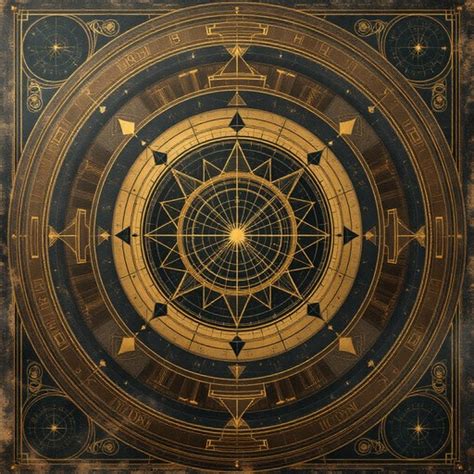 Free Celestial Compass Design Image Geometric Compass Celestial