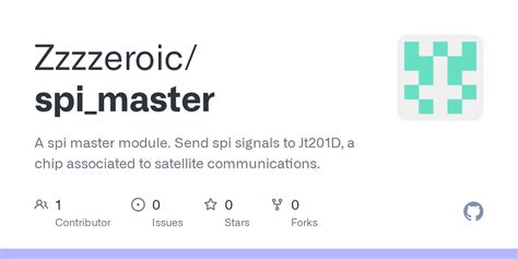 Github Zzzzeroicspimaster A Spi Master Module Send Spi Signals To