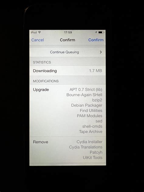 Cant Upgrade Cydia Dependencies Ipod Touch 5 Ios 921 R