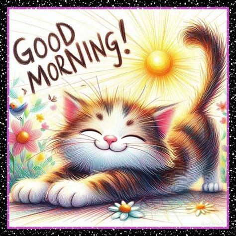 Pin By Mária Major On Jó Reggelt Jó Estét Good Morning Cat Good