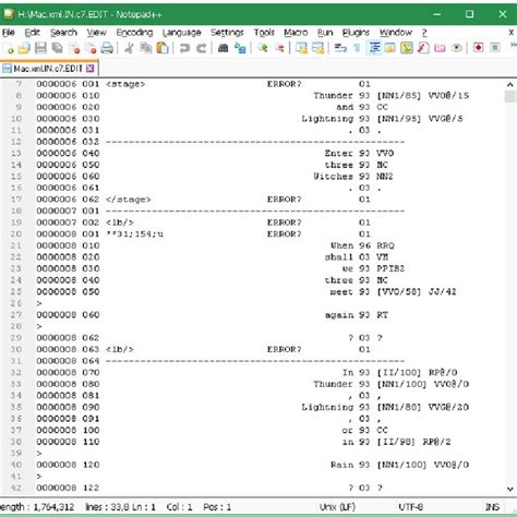 Post Editing Of Pos Tagger Output This Screenshot Shows The Beginning
