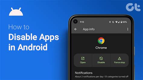 How To Disable Apps In Android Disable System Apps Guiding Tech YouTube