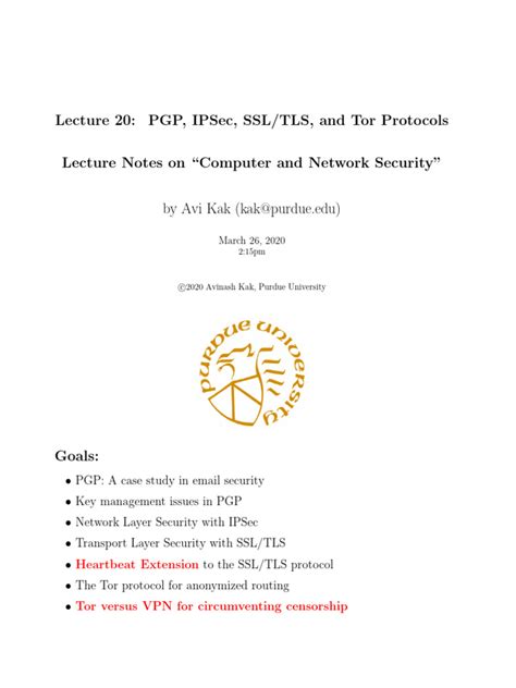 2020 Pgp Ipsec Ssltls And Tor Protocols Pdf