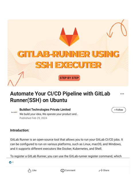automate your ci cd pipeline with gitlab runner ssh on ubuntu