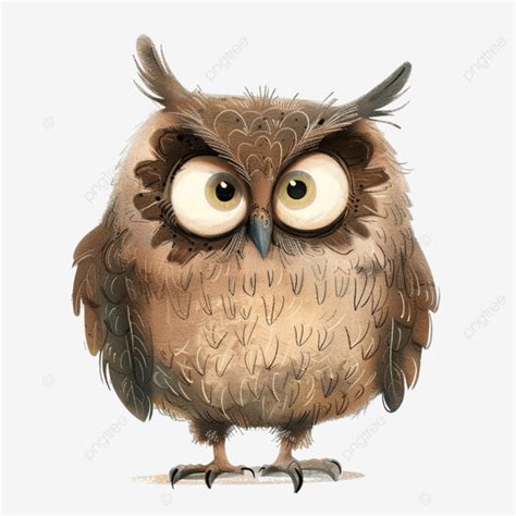 귀여운 만화 현명한 늙은 올빼미 지혜로운 낡은 올빼미 Png 일러스트 및 이미지 에 대한 무료 다운로드 Pngtree
