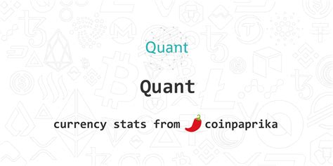 Quant Qnt Price Live Chart Index Market Cap Coinpaprika