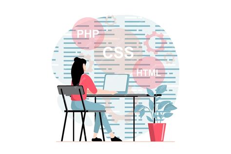 Premium Vector Web Development Concept With People Scene In Flat