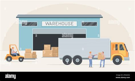 Warehouse Process Concept Stock Vector Image And Art Alamy