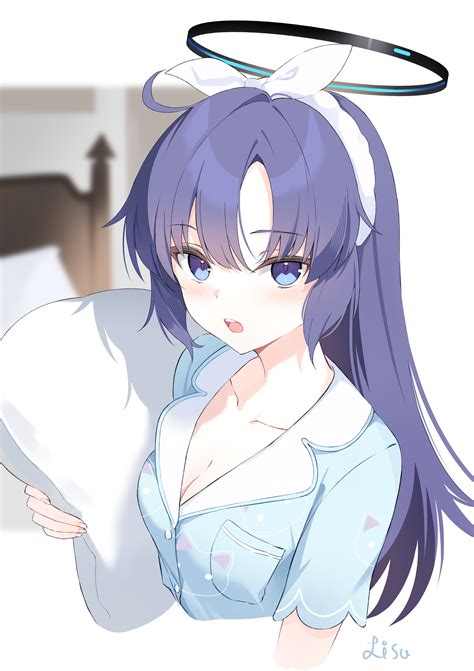 Lisu Yuuka Blue Archive Yuuka Pajamas Blue Archive Blue Archive Absurdres Highres