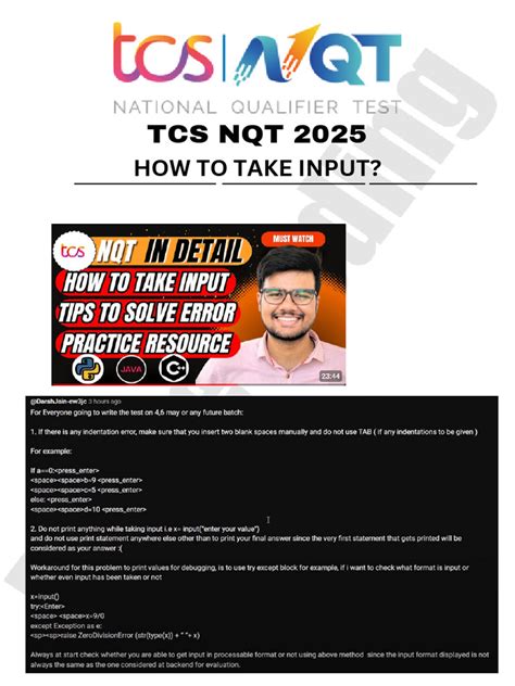 Tcs Nqt 2025 Pyqinput Pdf Pdf Computer Programming Applied Mathematics