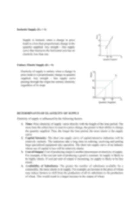 Solution Elasticity Of Supply Degree Of Elasticity Of Supply