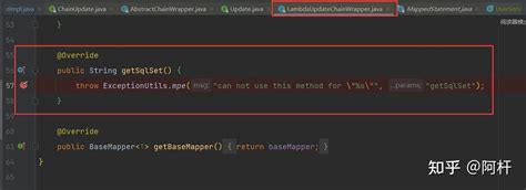 从源码层面分析mybatis plus报错异常 mybatisplusexception：can not use this method for getsqlset 知乎