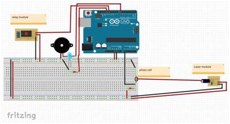 alarma laser de arduino paso 1 protoboard