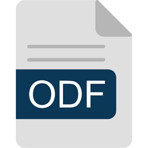 Odf File Format Generic Flat Icon