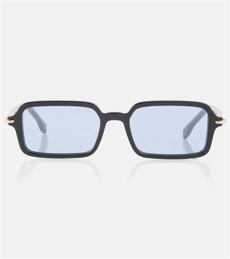 Fendi Selleria Rectangular Sunglasses In Black Fendi Mytheresa