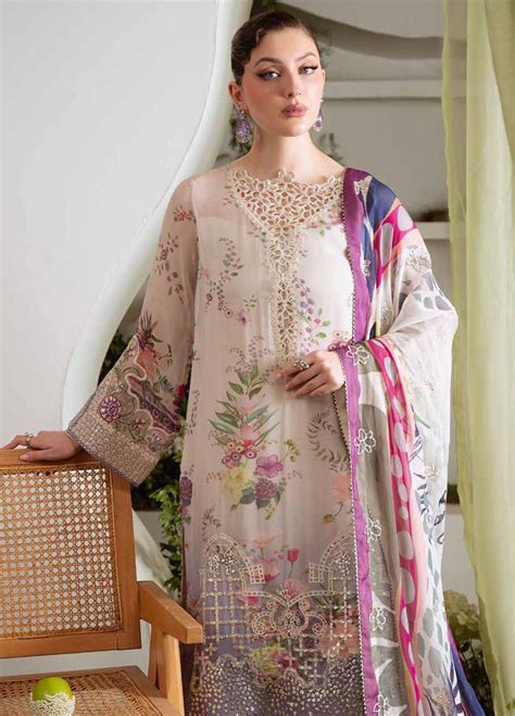 Am 19 Amaya By Nureh Embroidered Chiffon Suits Luxury Collection