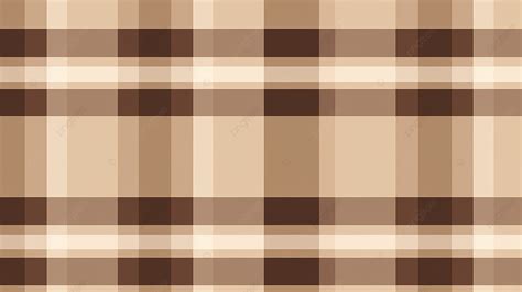 Vector Design Brown Checkered Pattern On Seamless Plaid Fabric Texture Background Scottish
