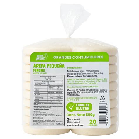 Mini White Corn Pincho Arepa X 20 800g Cheeky Foods