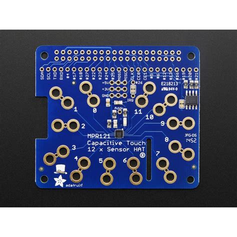 capacitive touch hat pour raspberry pi mini kit mpr121 boutique semageek