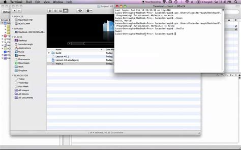 C Programming On The Mac L40 Running C Programs In Terminal Youtube