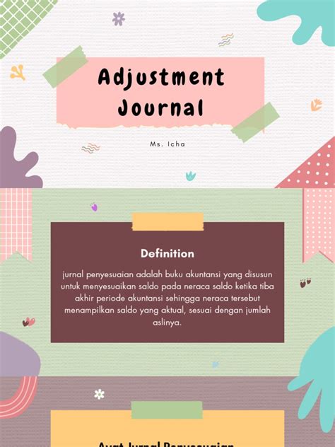 Adjustment Journal Pdf