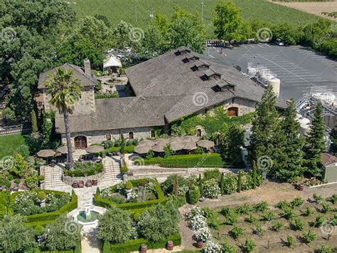 Aerial View Of V Sattui Winery And Retail Store St Editorial Photo