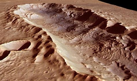 Solar System Watch Rare Elongated Crater On Mars