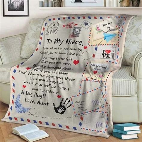 Namashops To My Niece I Want You To Know I Love You Blanket