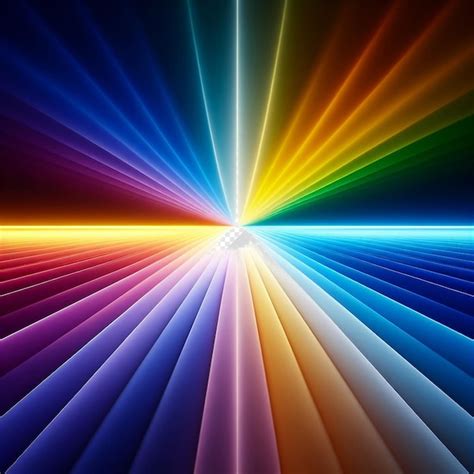 Premium Psd Hyperrealistic Holographic Prismatic Rainbow Colors Light
