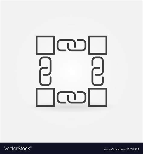 Blockchain Concept Icon Or Design Element Vector Image