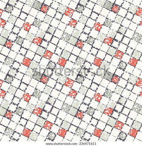 Vector Seamless Pattern Irregular Abstract Linear Stock Vector Royalty Free 236471611