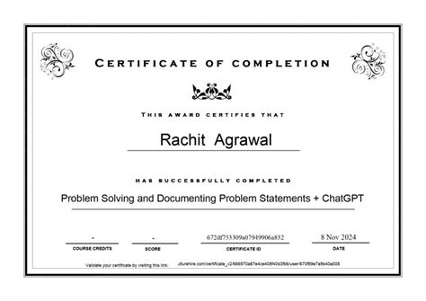 Rachit Agrawal On Linkedin Problemsolving Chatgpt Continuouslearning Achievement