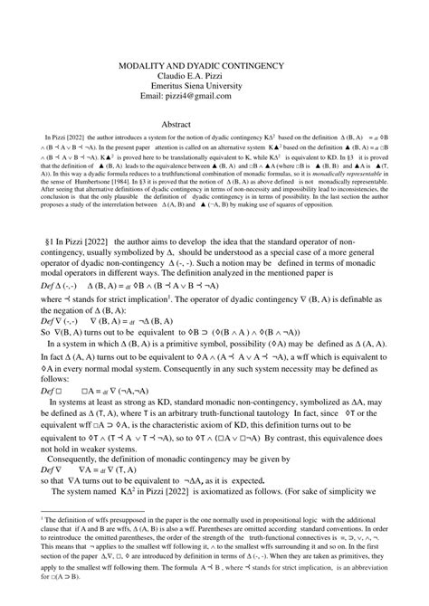 pdf modality and dyadic contingency