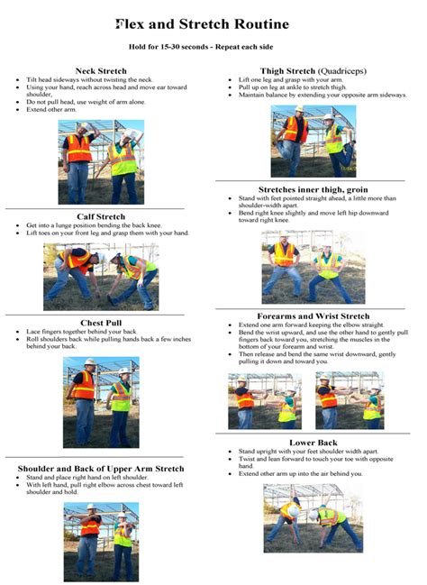 Weifield Safety Minute Why Stretch And Flex Is Great For Your Health