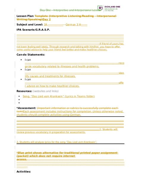 Appendix D Ipa Interpretive Task Comprehension Guide Doc Template