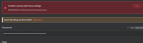 it is not possible to connect to redis with username and password