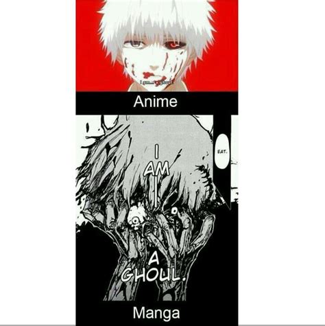 Tokyo Ghoul I Am A Ghoul Manga Vs Anime Rtokyoghoul