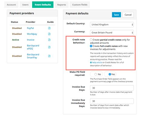 Transactions Credit Notes Evessio Knowledge Base