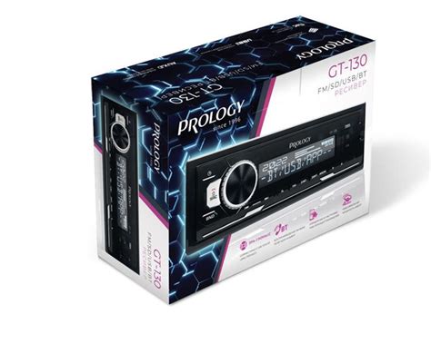 Автомагнитола PROLOGY GT-130 FM SD/USB ресивер 1DIN с Bluetooth1 DIN ...