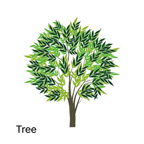 Premium Vector A Tree With The Word Tree On It