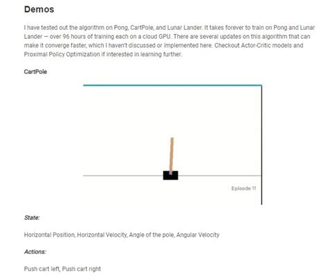 Solved Explain How The Cartpole Problem Can Be Solved Using The REINFORCE Course Hero