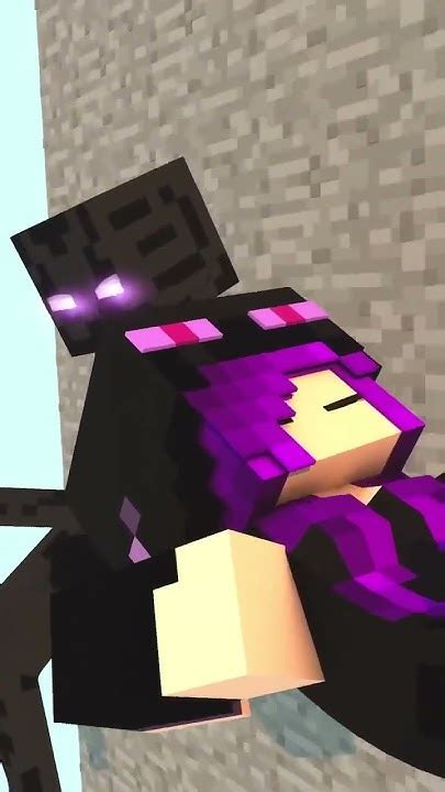 Minecraft Ender Girl Falling Minecraft Animation Shorts Youtube