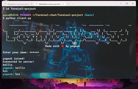 Github Yogesh Hackterminal Chat Chatting On Terminal Using Python