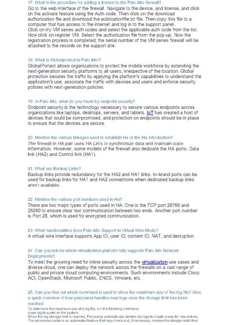 Comprehensive Guide On Palo Alto Interview Questions In Pdf Format